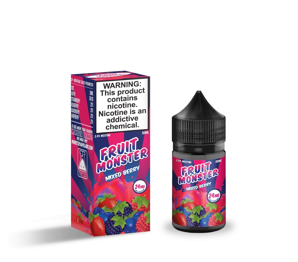Fruit Monster Mixed Berry Salts - Sales de Nicotina de Monsterlabs en DIY Vape.